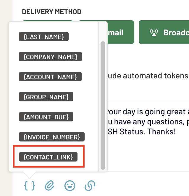 Sending the Contact Form to Customers